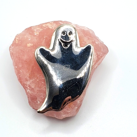 Hallmark | Jewelry | Vintage Hallmark Ghost Silver Halloween Brooch Pin ...
